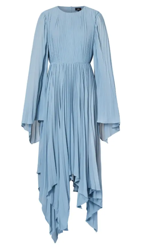 Chuks Collins Raye Pleated Gown - Blue