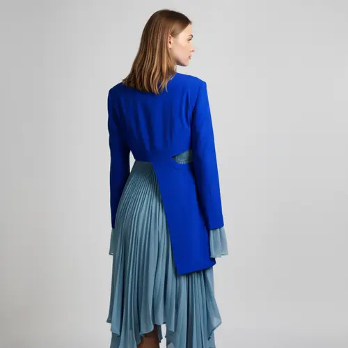 Chuks Collins Raye Pleated Gown