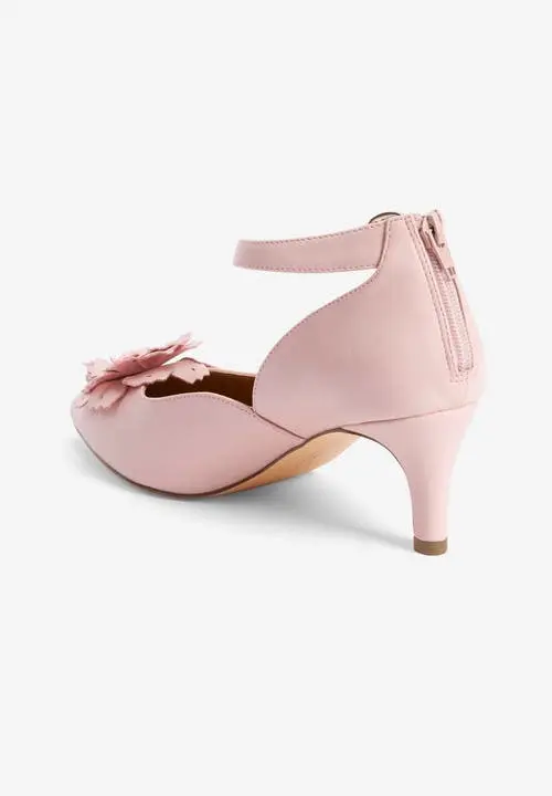COMFORTVIEW The Julian Pump With Floral Embellishment - Black