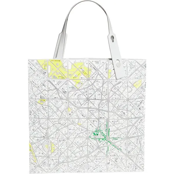 Issey Miyake Map Print Tote - White