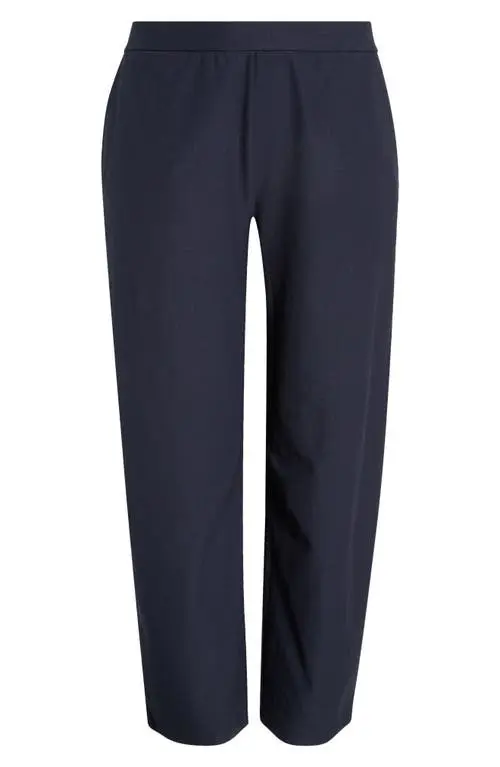 Eileen Fisher High-waisted Ankle Barrel Leg Pants - Ink