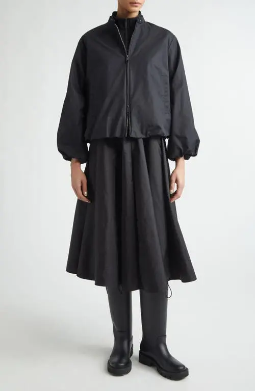 Moncler Mixed Media Technical Midi Shirtdress