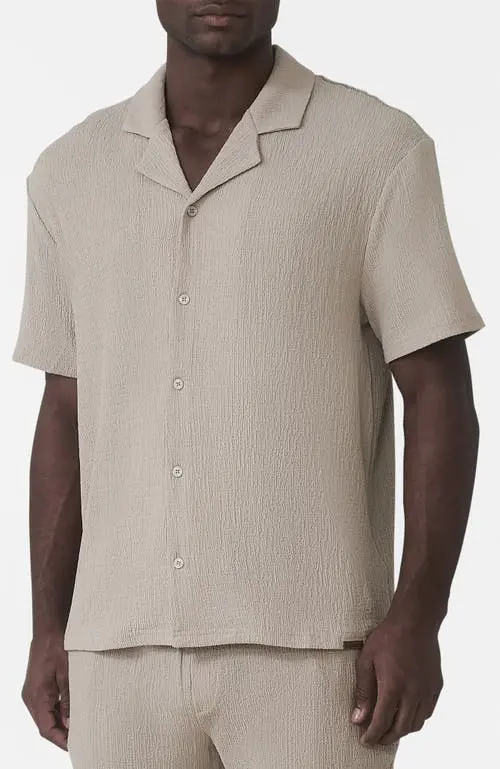 MAUVAIS Eivissa Relaxed Fit Shirt - Light Beige