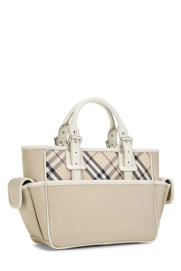 Burberry Check Satchel Handbag