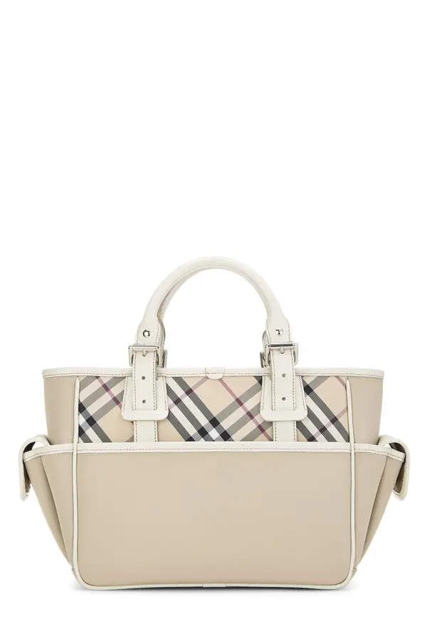 Burberry Check Satchel Handbag