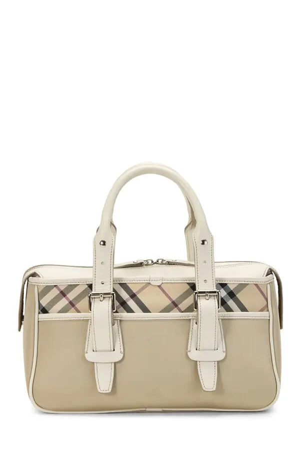 Burberry Check Satchel Handbag