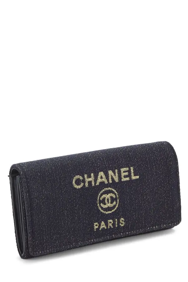 Chanel Canvas Deauville Wallet
