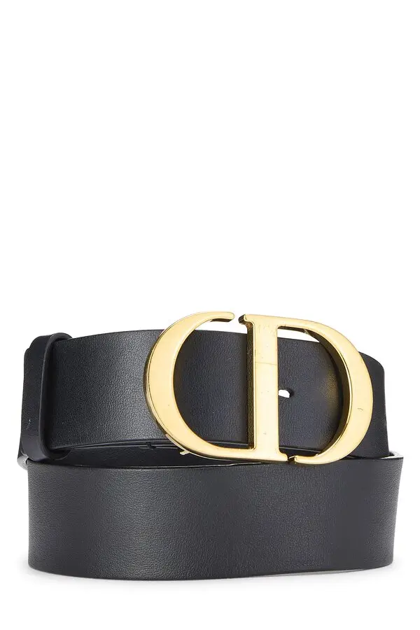 Dior Calfskin 30 Montaigne Belt - Black