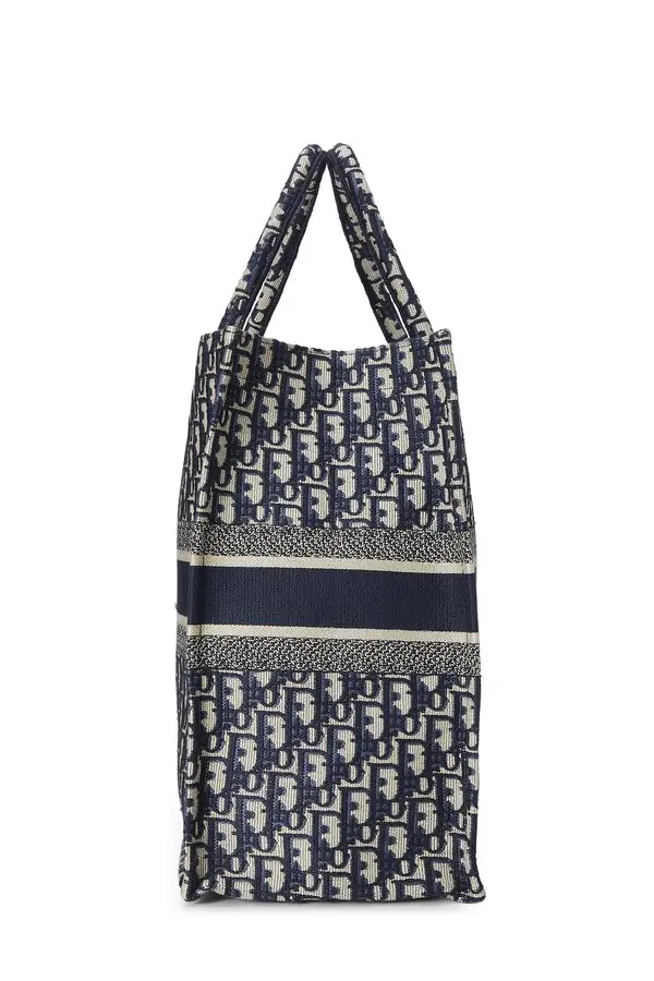 Dior Oblique Book Tote - Navy