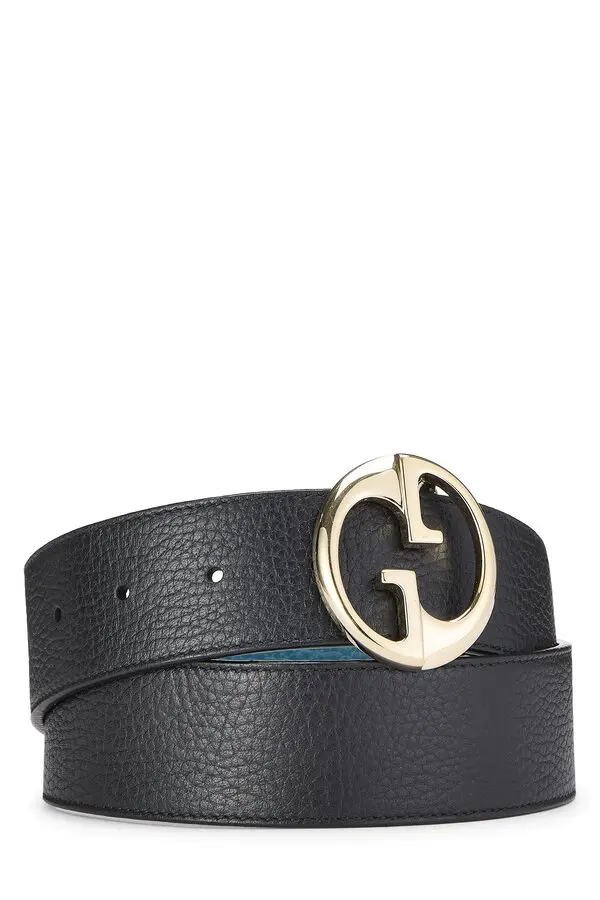 Gucci Grained Reversible 1973 Belt - Black