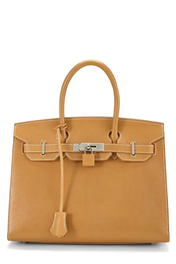Hermès Natural Sable Vache Naturelle Grainée Birkin 30