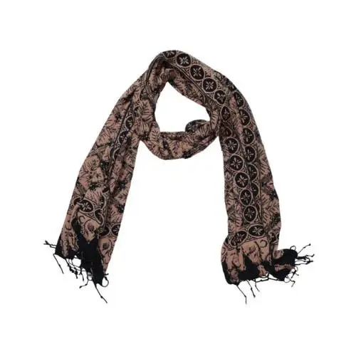 KASIH CO-OP Handmade Batik Scarf - Black Brown Harvest