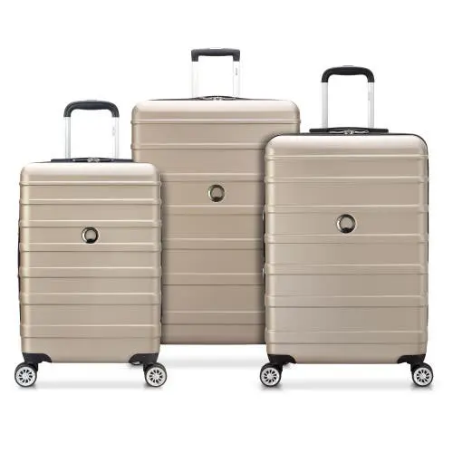 DELSEY PARIS 3-piece Hardside Spinner Suitcase Set - Gold