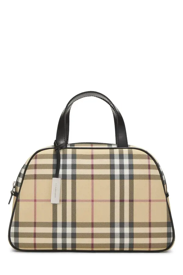 Burberry Check Bowler Handbag