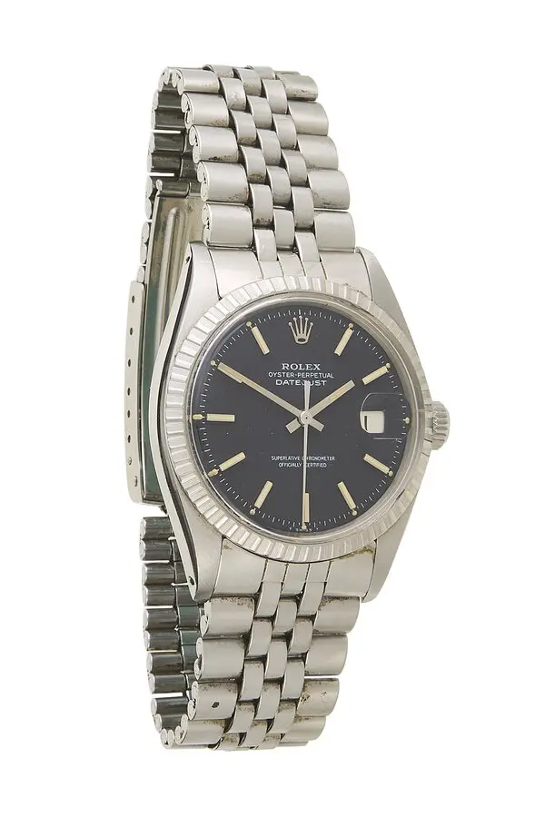 Rolex Datejust Watch With Confetti Dial - Navy
