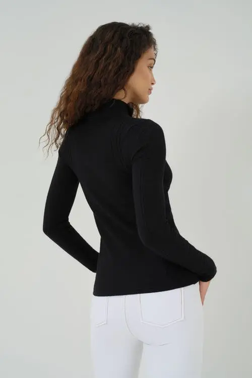 Anatomie Noelle Sweater Zip Up Top