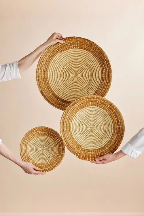 KANJU INTERIORS Pete Banana Bark Basket
