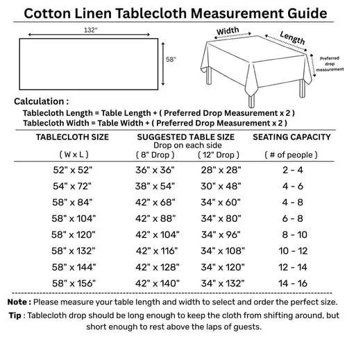 Solino Home Cotton Hemstitch Tablecloth - Ivory