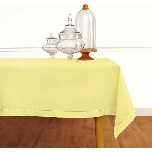 Solino Home Cotton Hemstitch Tablecloth - Yellow