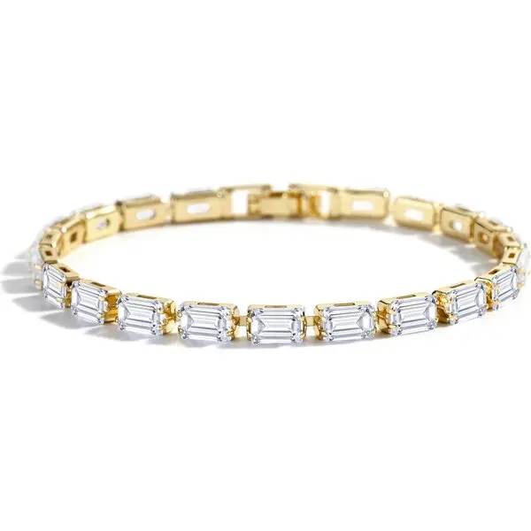 MINT & LILY Baguette Tennis Bracelet - Goldone