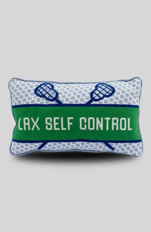 FURBISH Needlepoint Pillow - Lax Self Control
