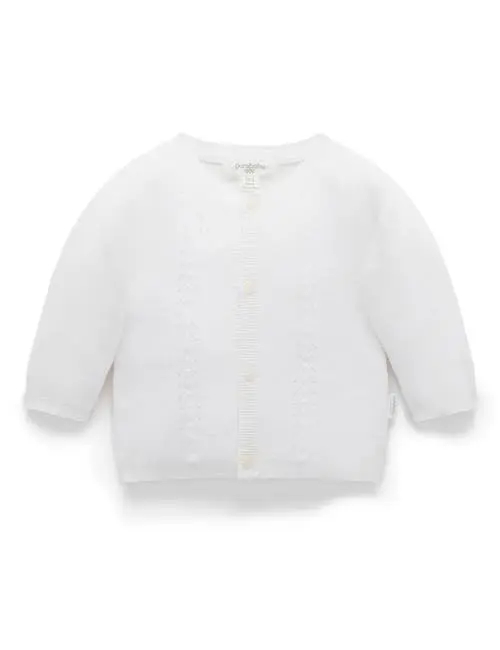 PUREBABY Essentials Layette Cotton Cardigan