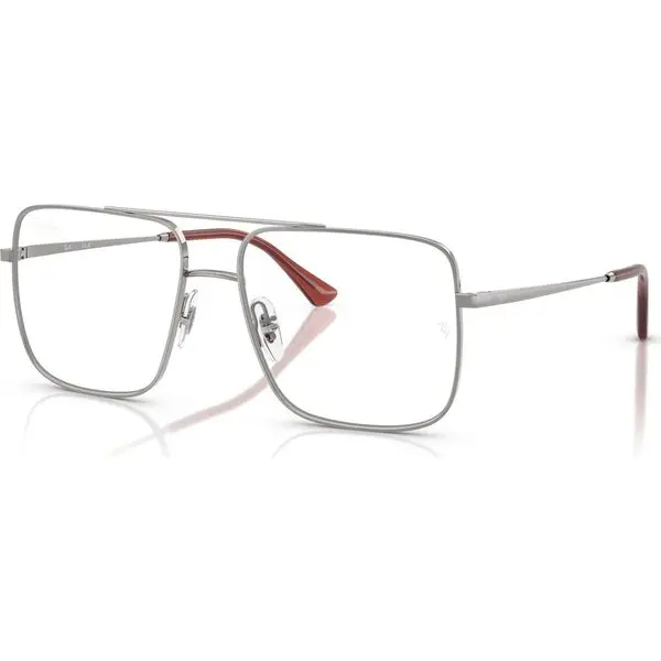 Ray-ban 56mm Square Eyeglasses - Silver