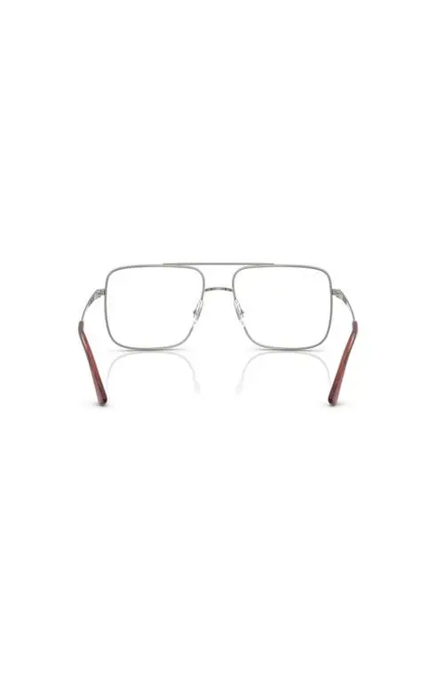 Ray-ban 56mm Square Eyeglasses - Silver