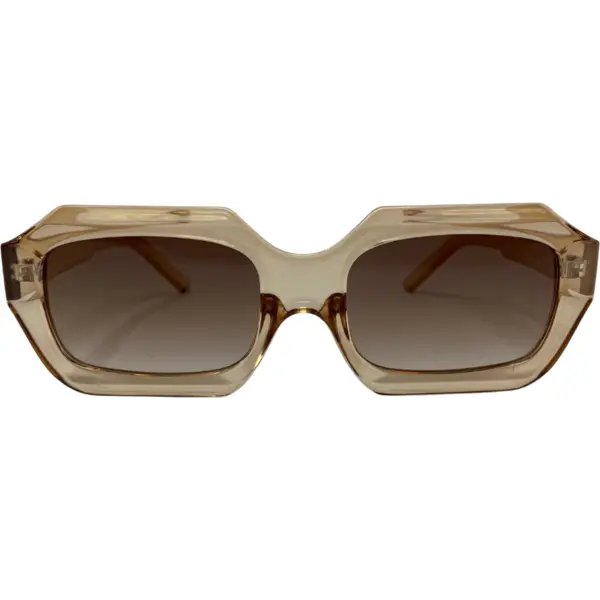 YOUZEY Geometric Sunglasses - Mocha