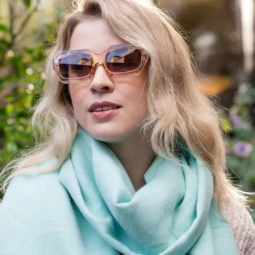 YOUZEY Geometric Sunglasses - Mocha