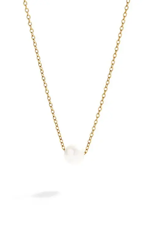 MINT & LILY Floating Pearl Necklace - Goldone