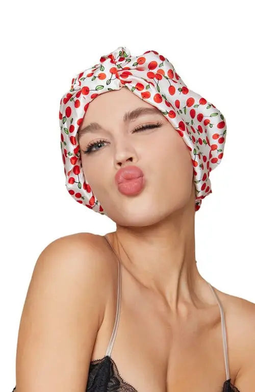 SILKSILKY Mulberry Silk Sleep Bonnet - Rose