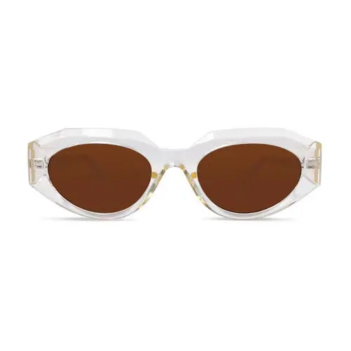 YOUZEY Edge & Curve Sunglasses - Clear