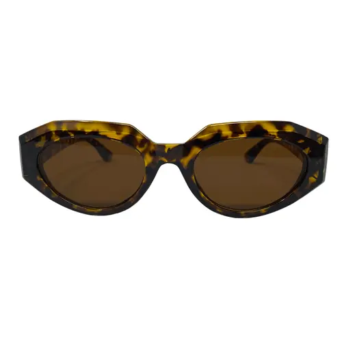 YOUZEY Angled Full Rim Sunglasses - Tortoise