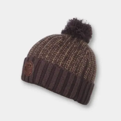 KANUT SPORTS Mission Cable Knit Beanie - Brown/khaki