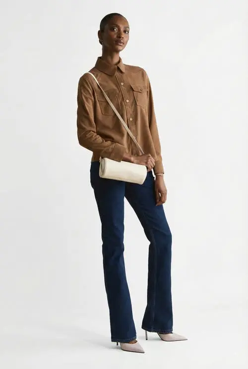 FURNIQ UK Harley Woven Leather Handbag