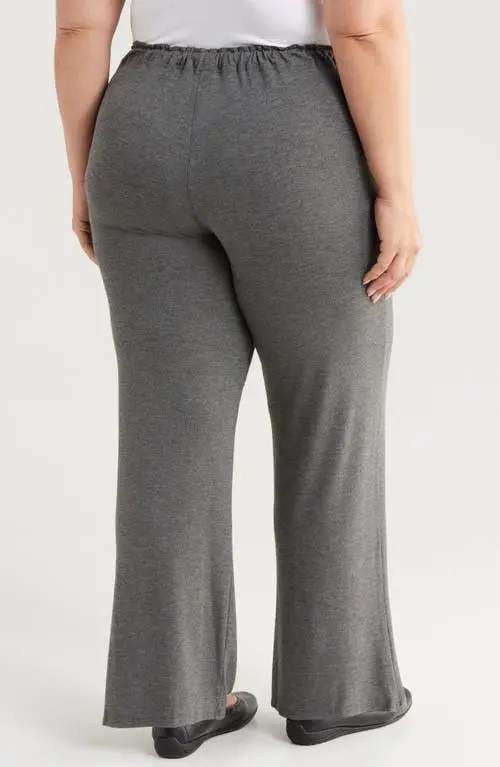 24SEVEN COMFORT APPAREL Stretch Drawstring Pants - Smoke
