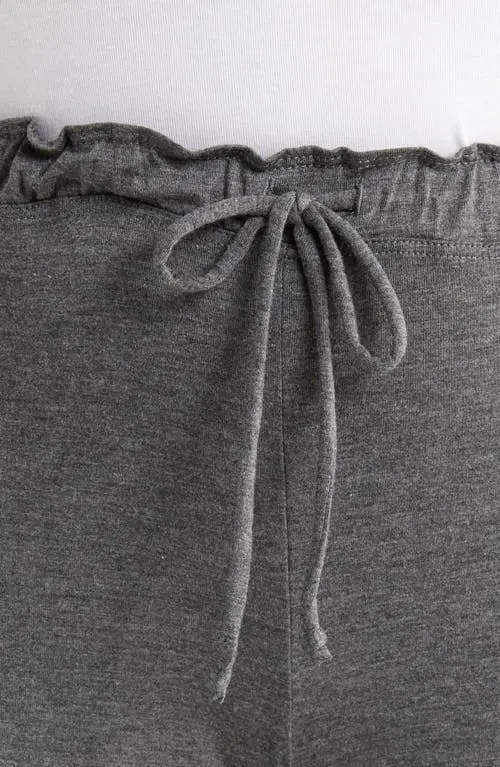 24SEVEN COMFORT APPAREL Stretch Drawstring Pants - Smoke