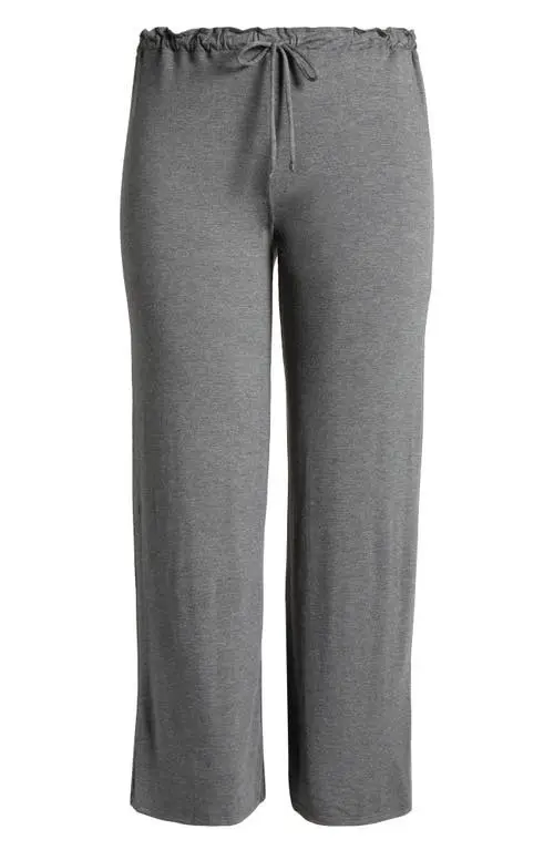 24SEVEN COMFORT APPAREL Stretch Drawstring Pants - Smoke