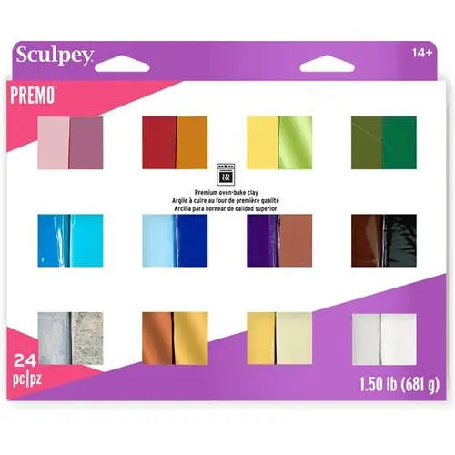 SCULPEY Polymer Clay Premo Multipack Sampler 1oz - Multicolored