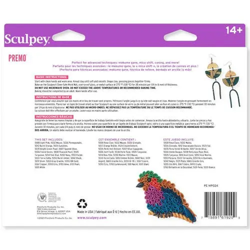 SCULPEY Polymer Clay Premo Multipack Sampler 1oz