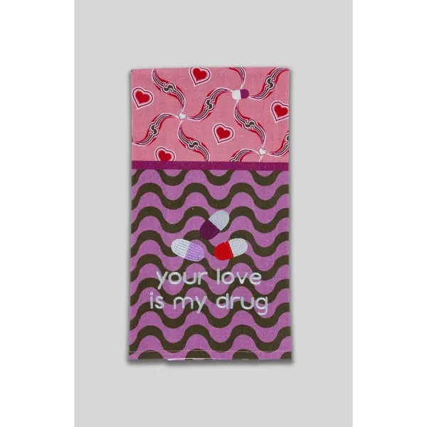 FURBISH Dish Towel - Love Is A Drug