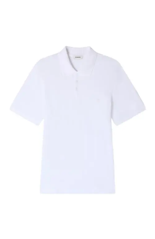 Sandro Logo Polo Shirt - White