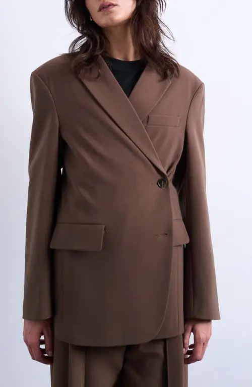 Topshop Asymmetric Slouchy Blazer