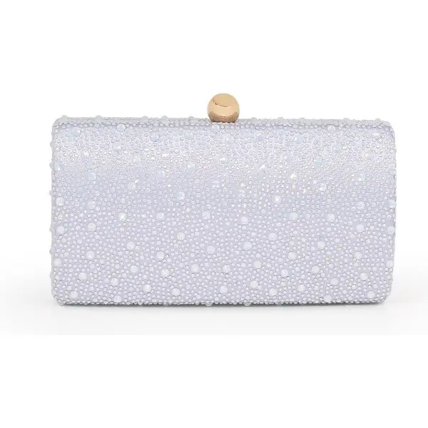 Badgley Mischka Heather Opal Crystal Minaudiere
