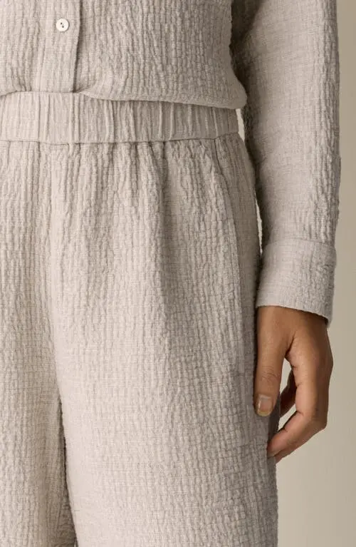 Eileen Fisher Stretch Organic Cotton Ankle Lantern Pants - Dove