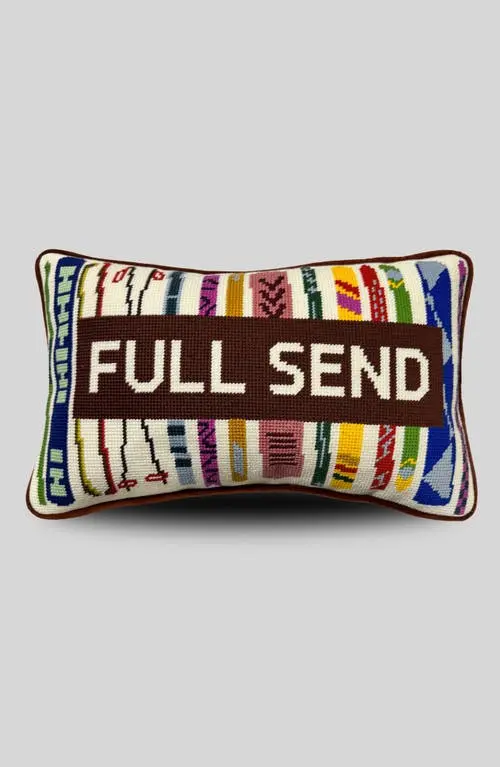 FURBISH Needlepoint Pillow - Full Send