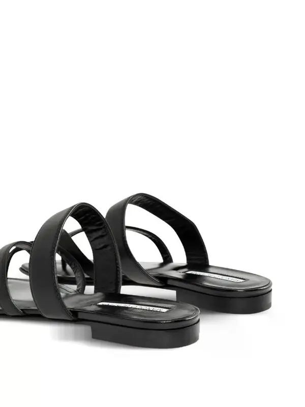 Manolo Blahnik Susa Strappy Sandals - Black