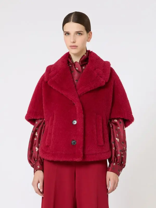 Max Mara Teddy Fabric Cape
