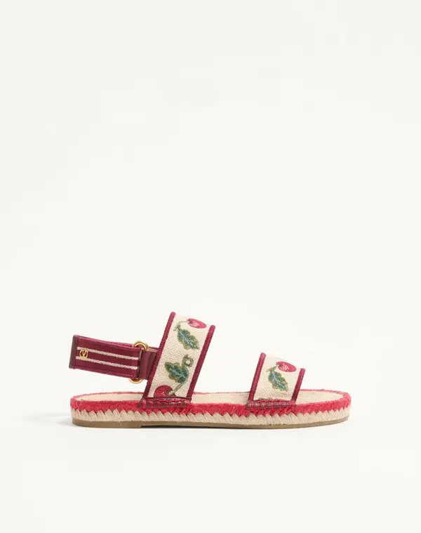 Valentino Garavani Bribri Sandal With Cherryfic Embroidery - Multicolour